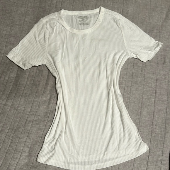 Lucky Brand | Tops | Basic White Top That Is Very Breathable And Stretchy But Is Too Big For Me ...